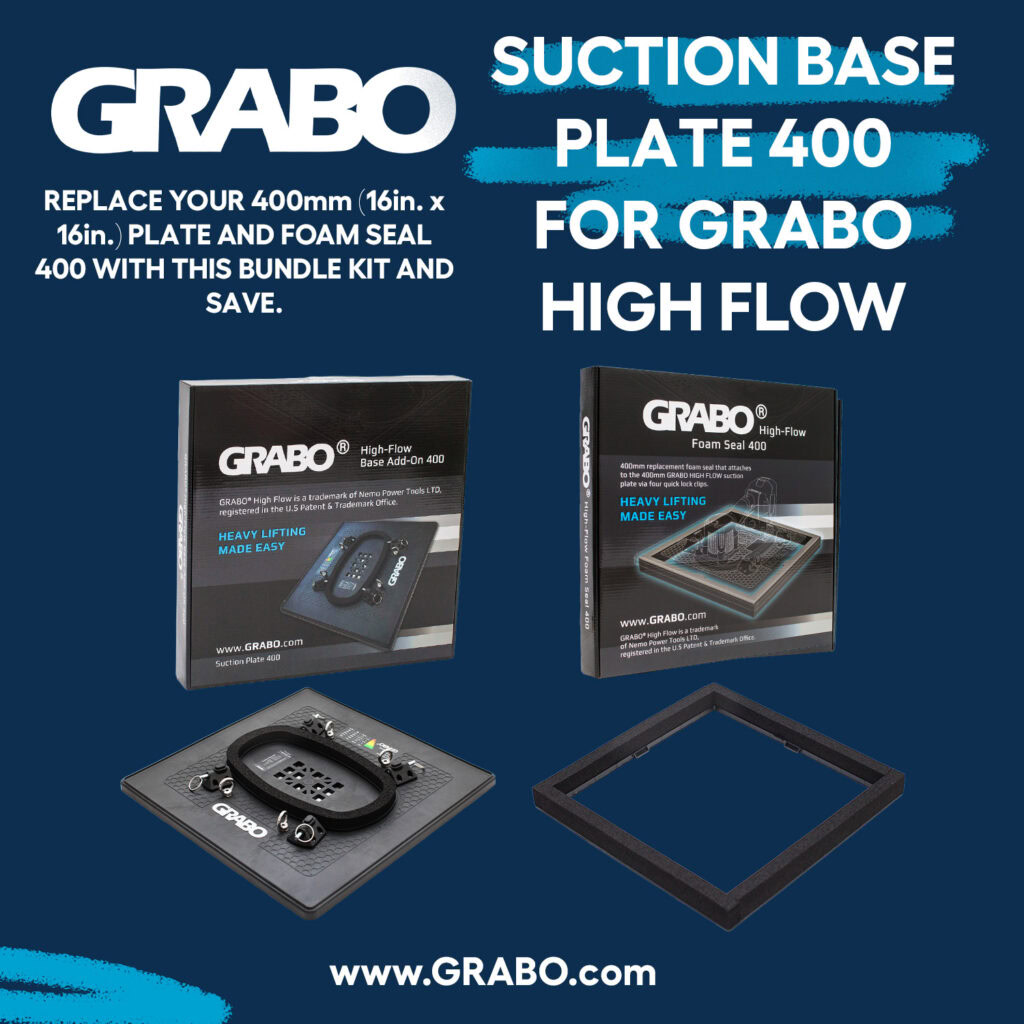 GRABO HIGH FLOW SUCTION PLATE 400 + FOAM SEAL 400 - GRABO Factory Shop